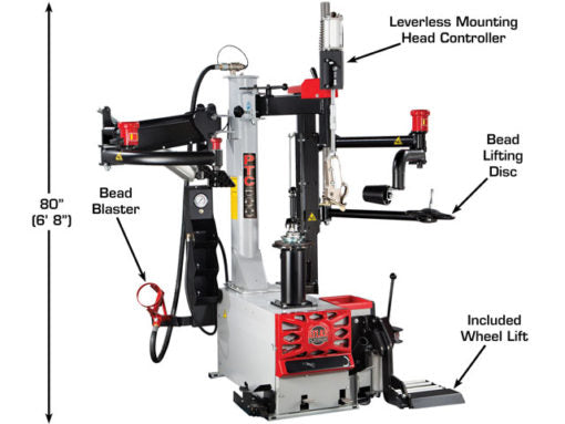 Atlas Platinum-PTC500, Center Post Tire Changer, w-Assist Arms - All ...