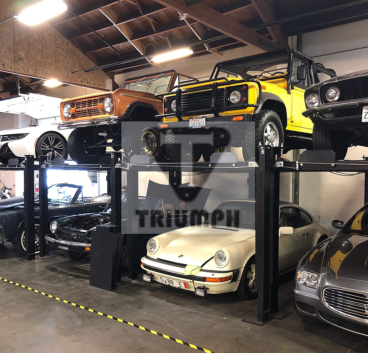 Triumph Tall Storage Lift, NSS-8XLT, 4 Post Parking lift, 8,000-lb Cap ...